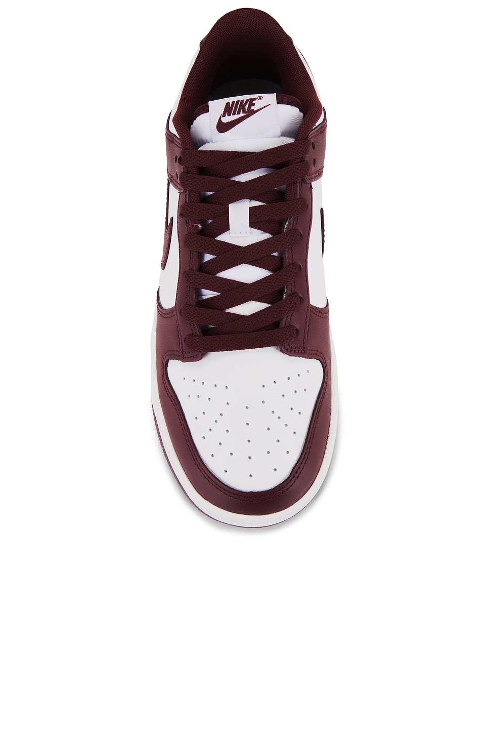 Nike Dunk Low Retro in White, Redwood, & Gym Red | REVOLVE