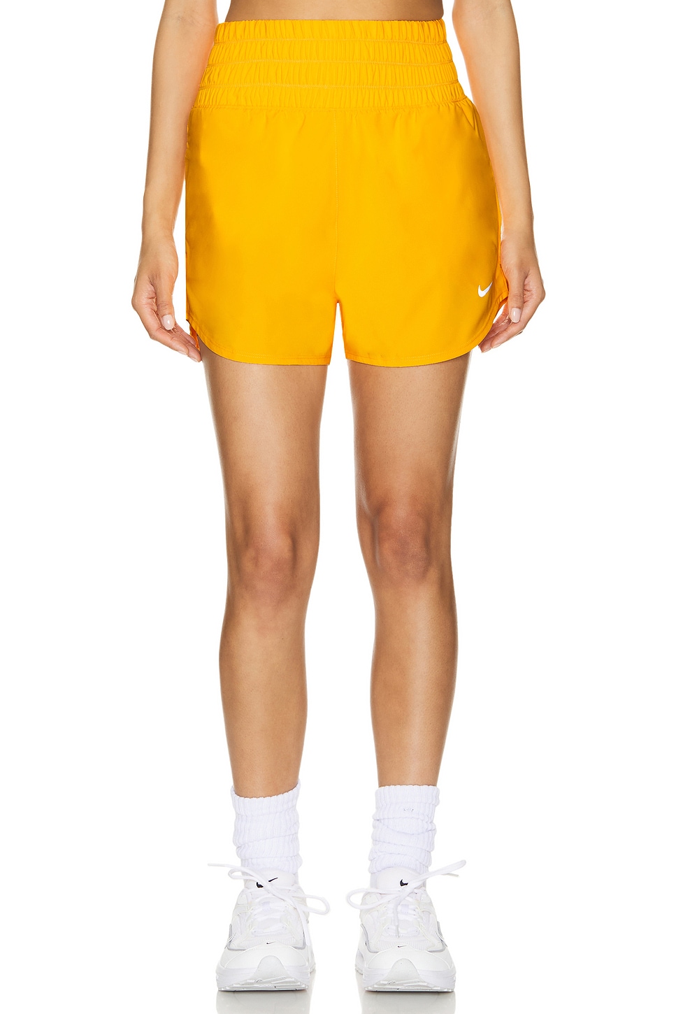 Nike One Dri-FIT Ultra High Waisted Short in Sundial & Reflective ...