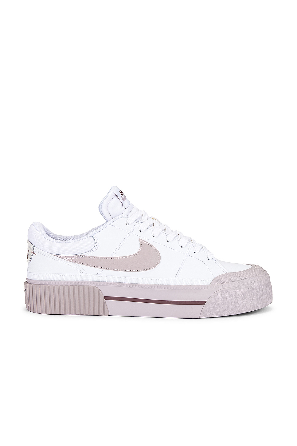 Nike Court Legacy Lift Sneaker in White, Platinum Violet, & Smokey ...