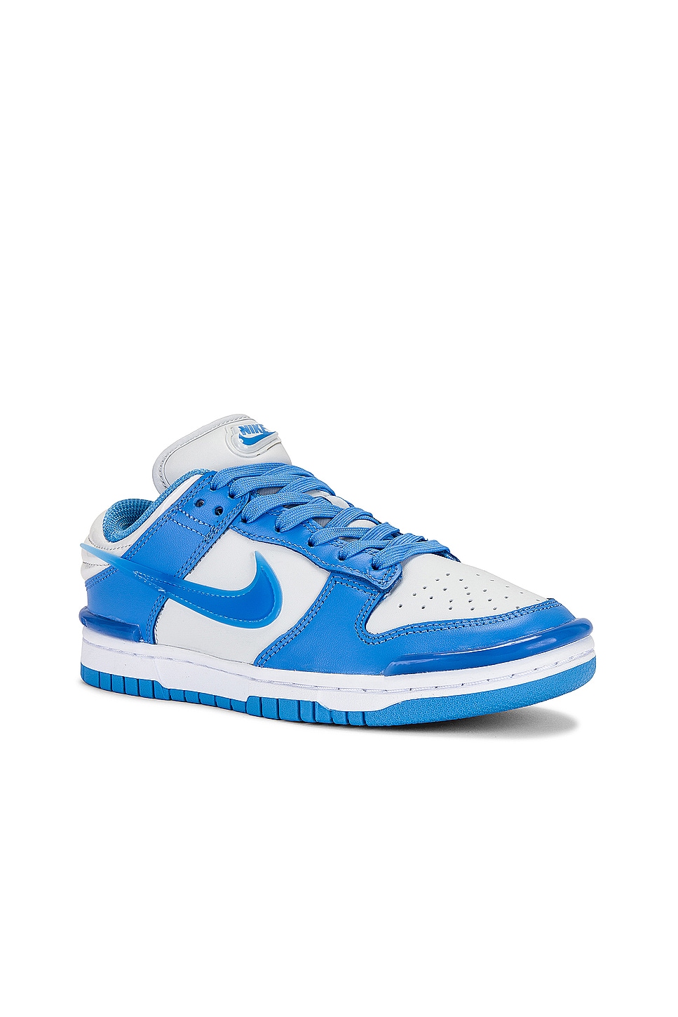 Nike Dunk Low Twist Sneaker in Photon Dust, University Blue, & White ...