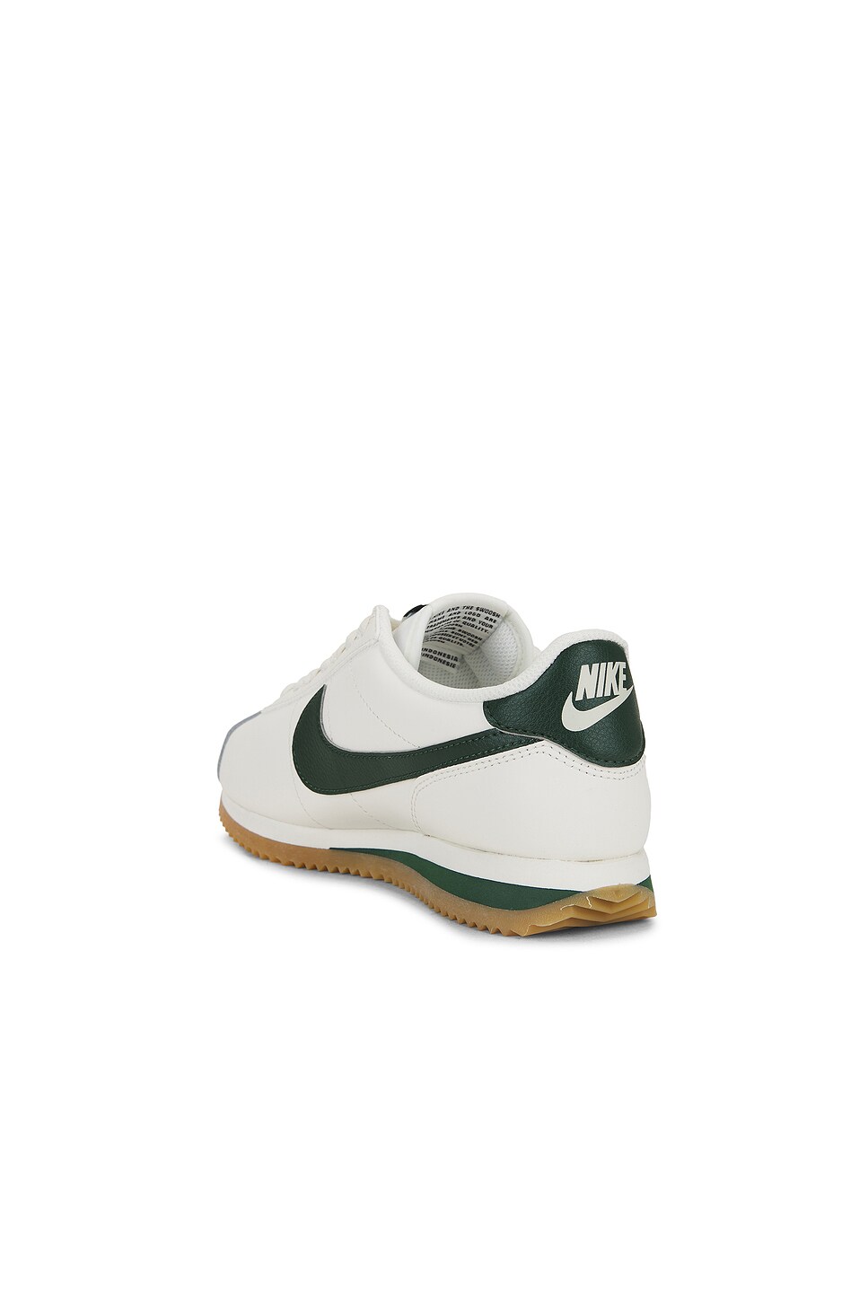 Nike Cortez Leather Sneaker in Sail, Fir, Gum Yellow, & Black | REVOLVE
