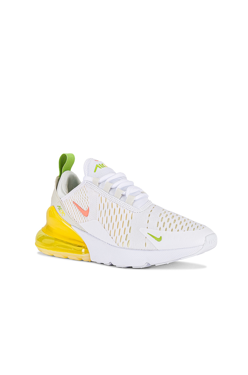 Nike Air Max 270 TLC Sneaker in White, Crimson Bliss, Yellow Strike ...