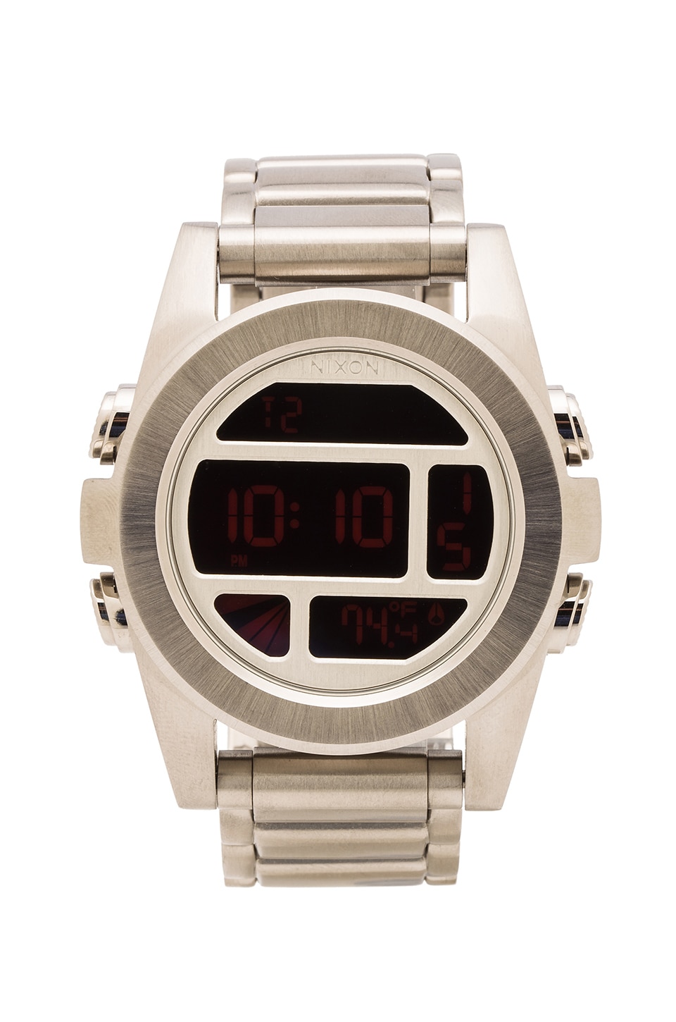 Nixon The Unit SS in Silver/Red in Silver & Red | REVOLVE