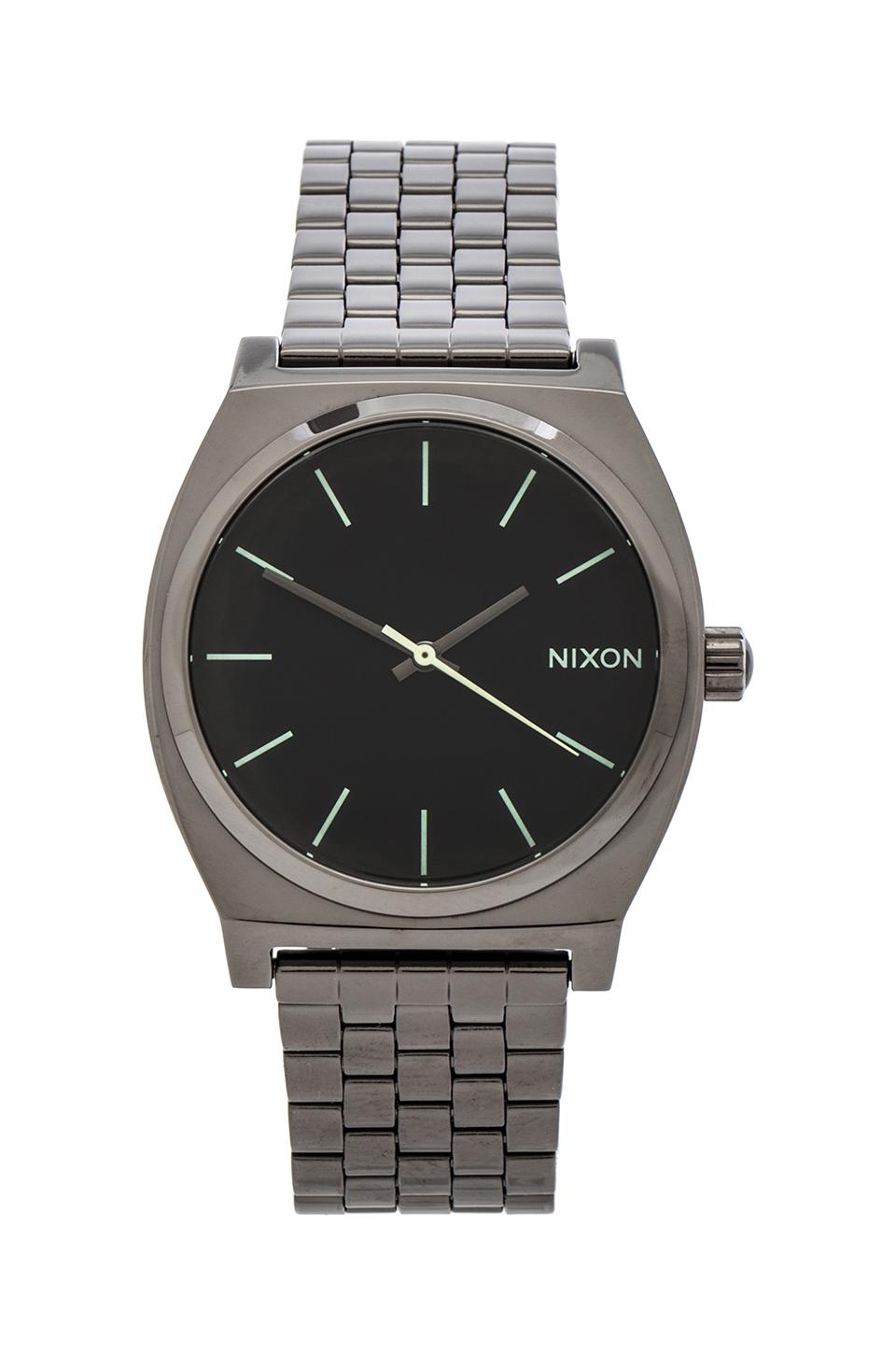 Nixon The Time Teller in Gunmetal & Lum | REVOLVE