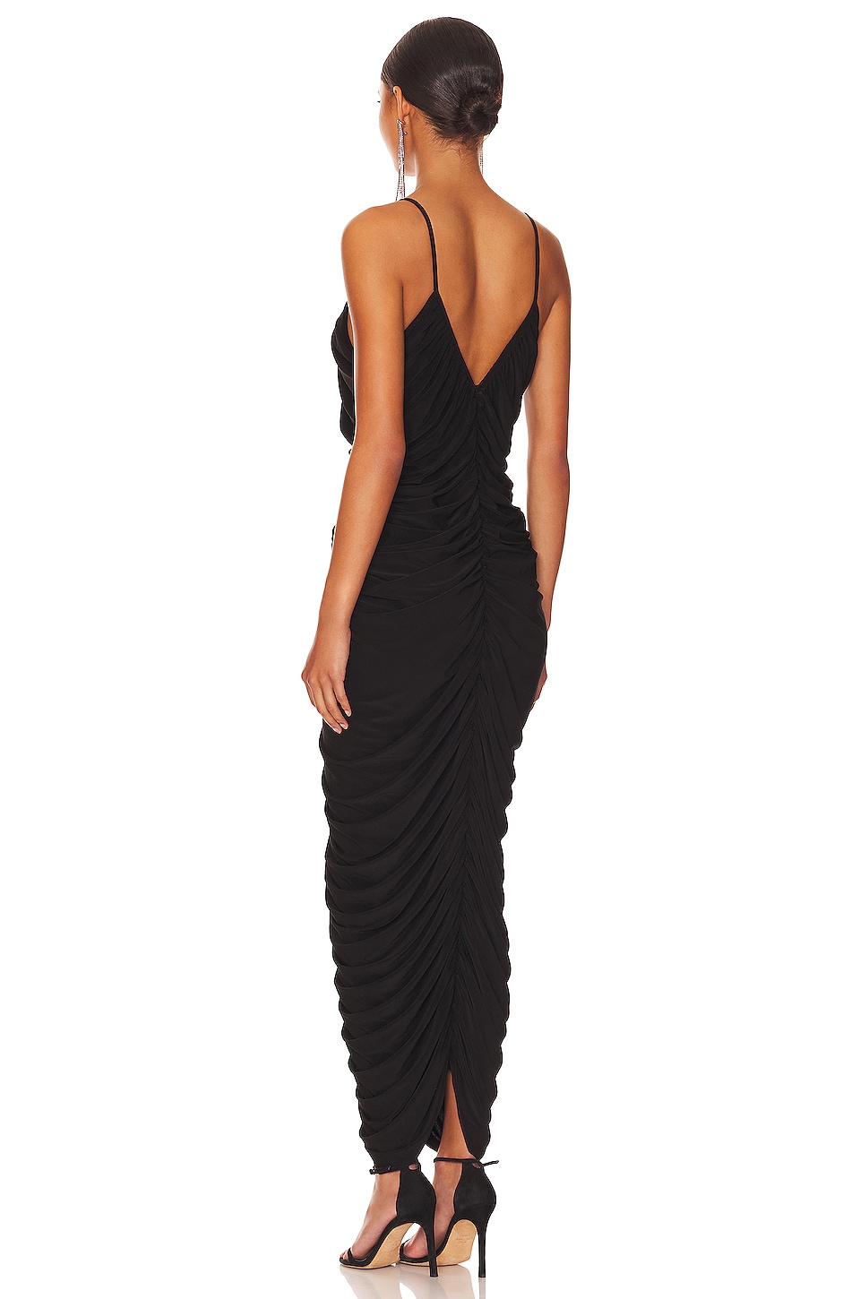 Norma Kamali Slip Diana Gown in Black | REVOLVE