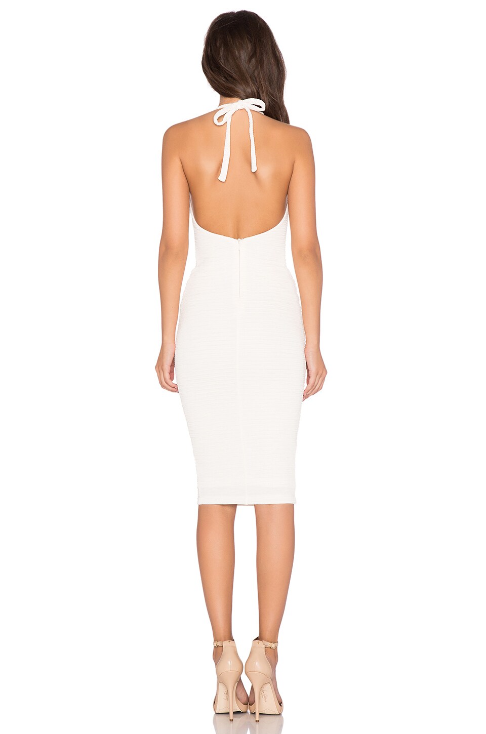 Nookie Casablaca Backless Dress in White | REVOLVE