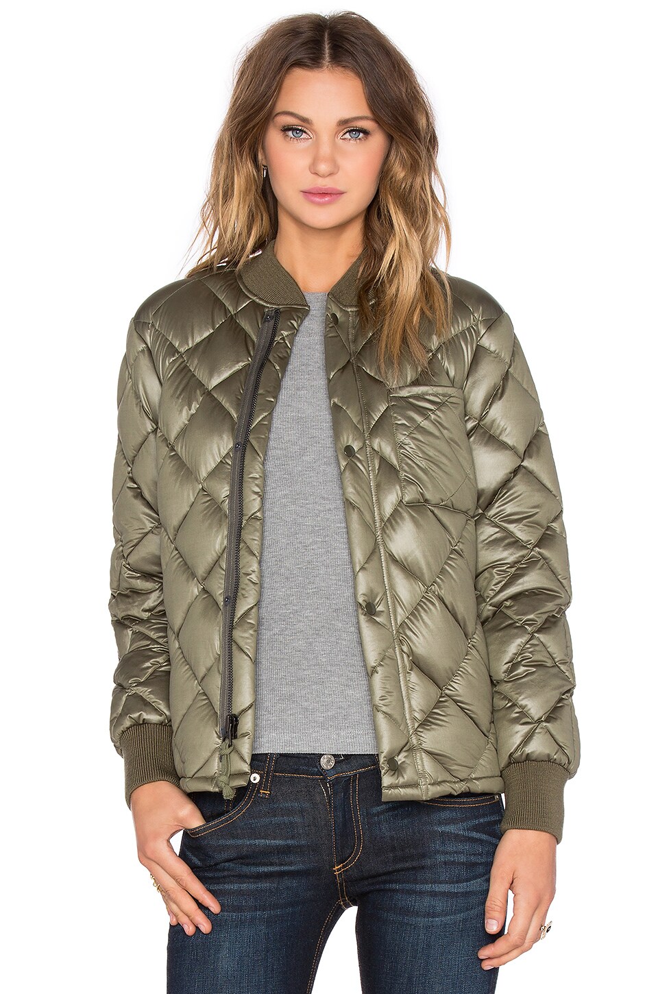 NLST Quilted Liner in Olive Drab | REVOLVE