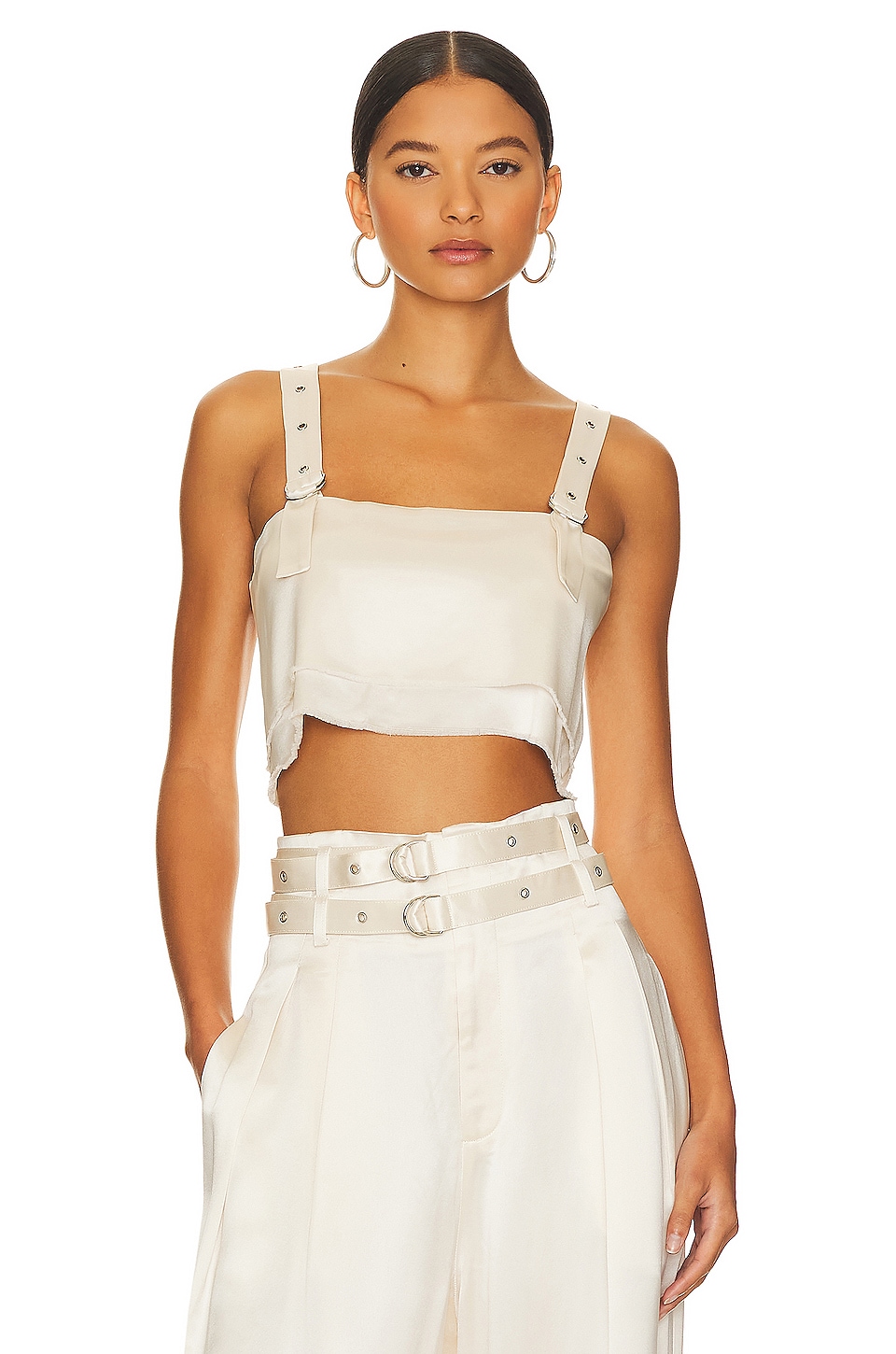 Nonchalant Label Freya Crop Top in Champagne | REVOLVE
