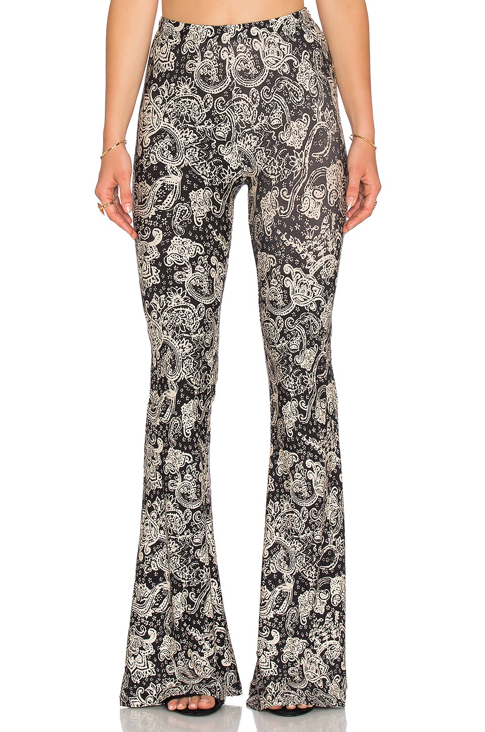 NOVELLA ROYALE Janis Bell Bottoms in Black Rosewood | REVOLVE