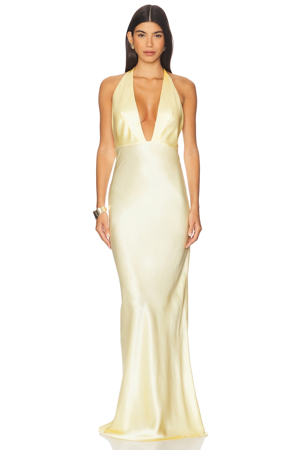 Natalie Rolt Angelica Gown in Lemon | REVOLVE