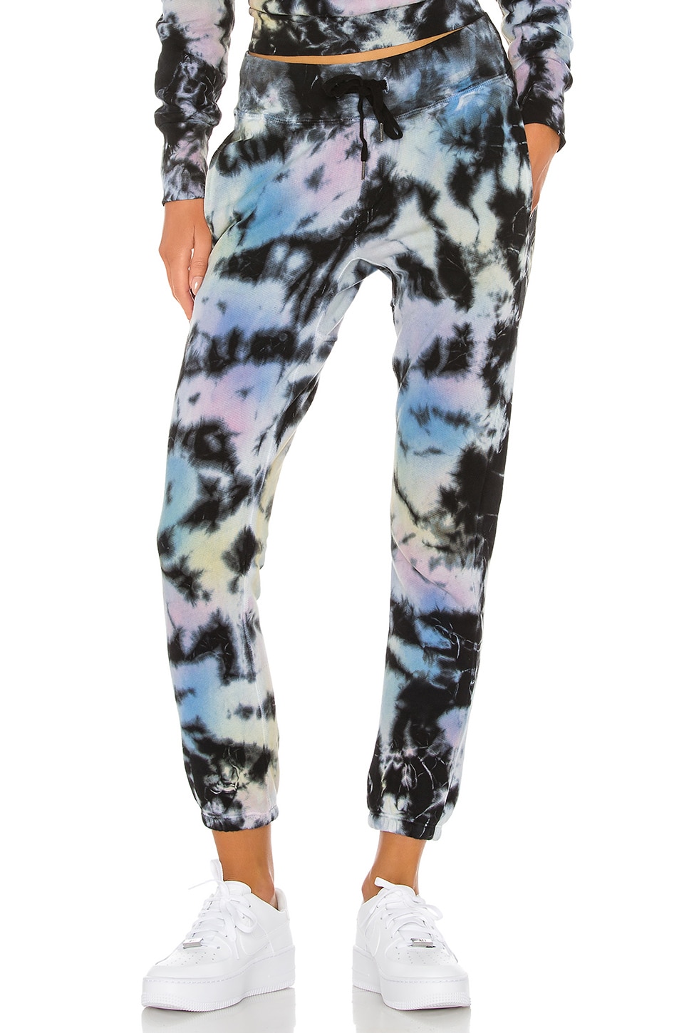 NSF Sayde Slouchy Sweatpant in Obsidian Tie Dye | REVOLVE