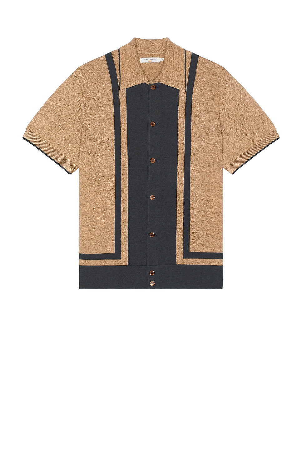 Nudie Jeans Fabbe Knit Polo Shirt in Beige | REVOLVE