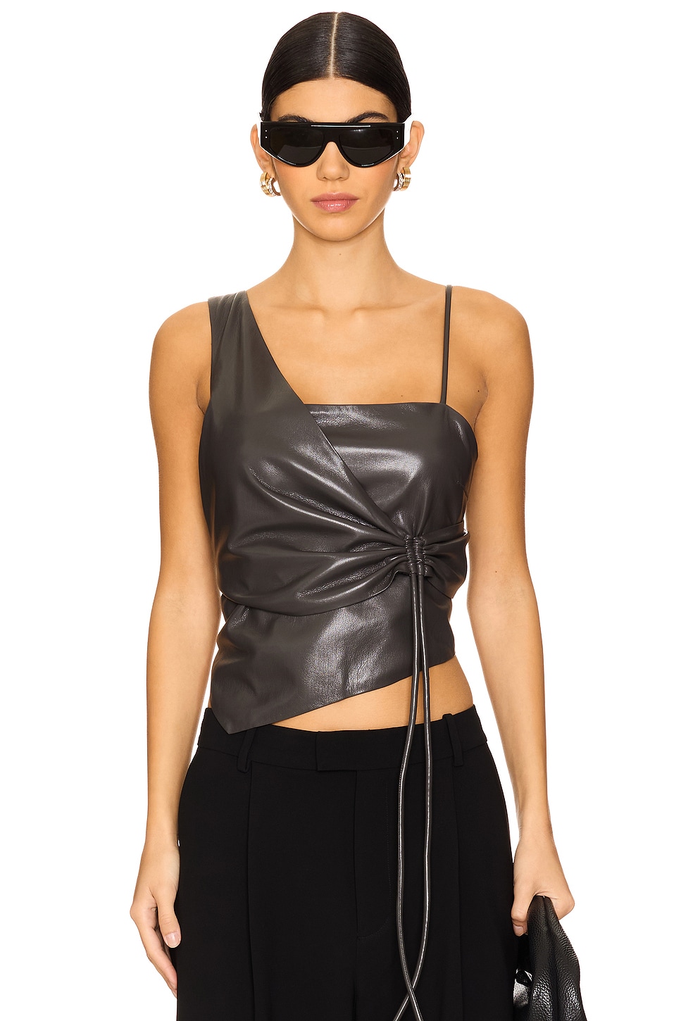 Nanushka Chudel Top in Midnight Green | REVOLVE