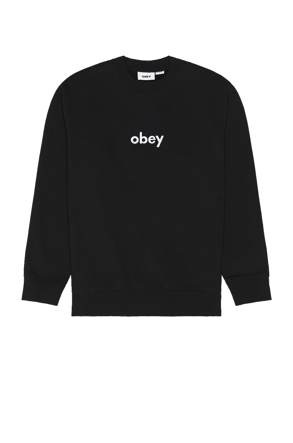 Obey Lowercase Crew in Black | REVOLVE