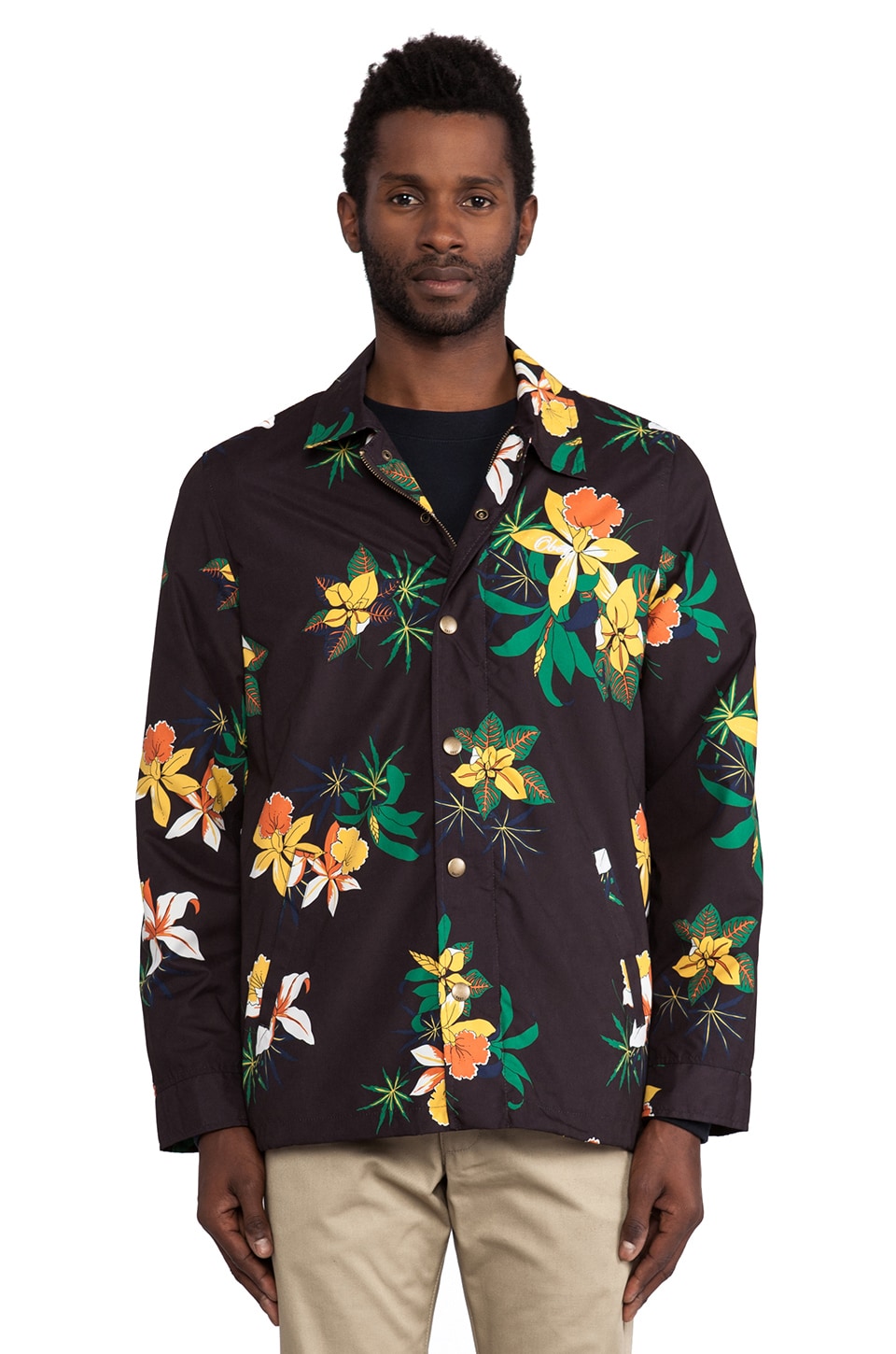 Obey Lay Back Jacket in Black | REVOLVE