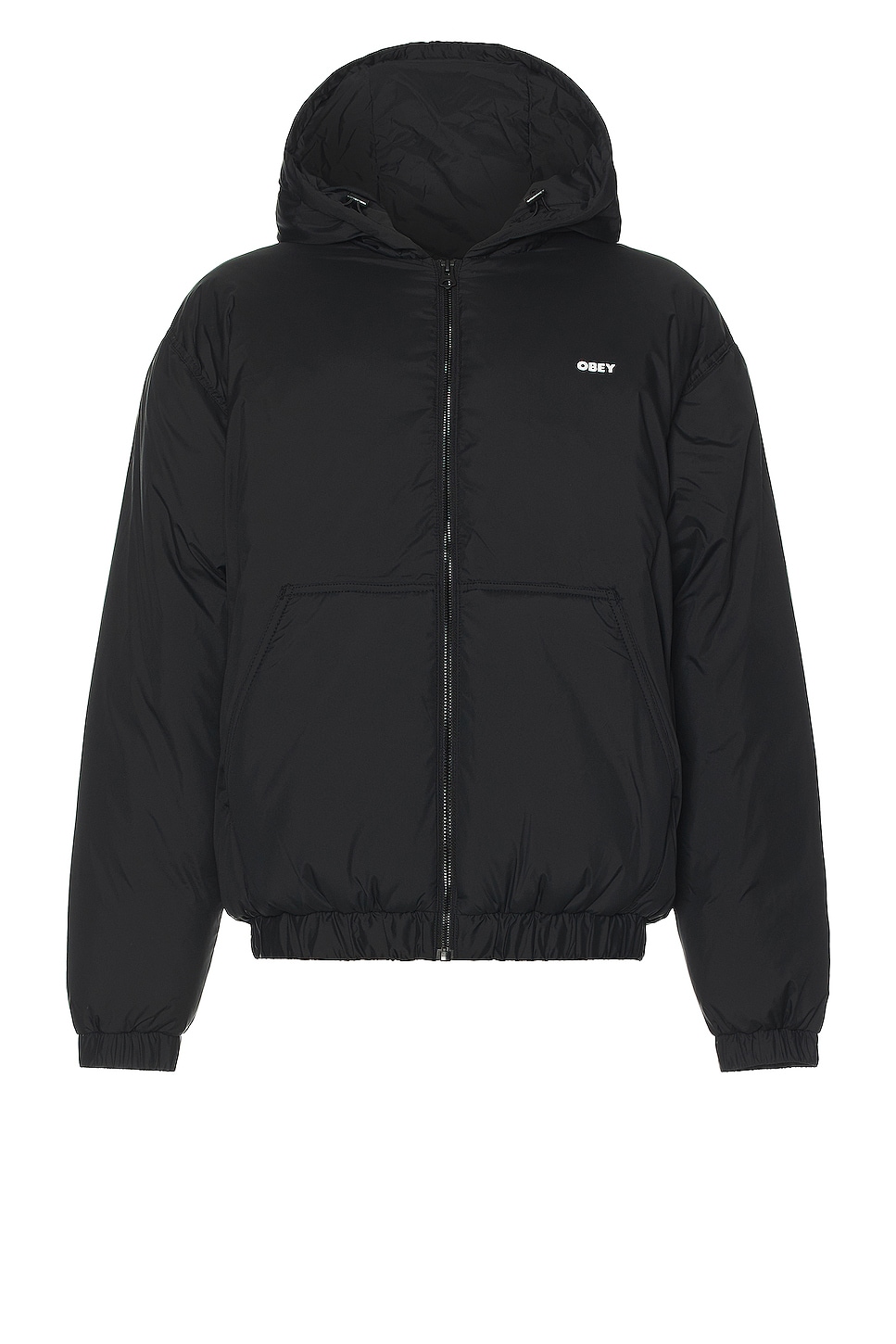 Obey Retreat Hooded Jacket in Black | REVOLVE