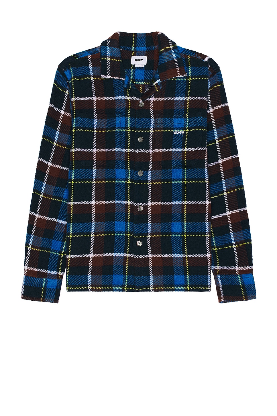 Obey Ray Shirt in Academy Navy Mult | REVOLVE