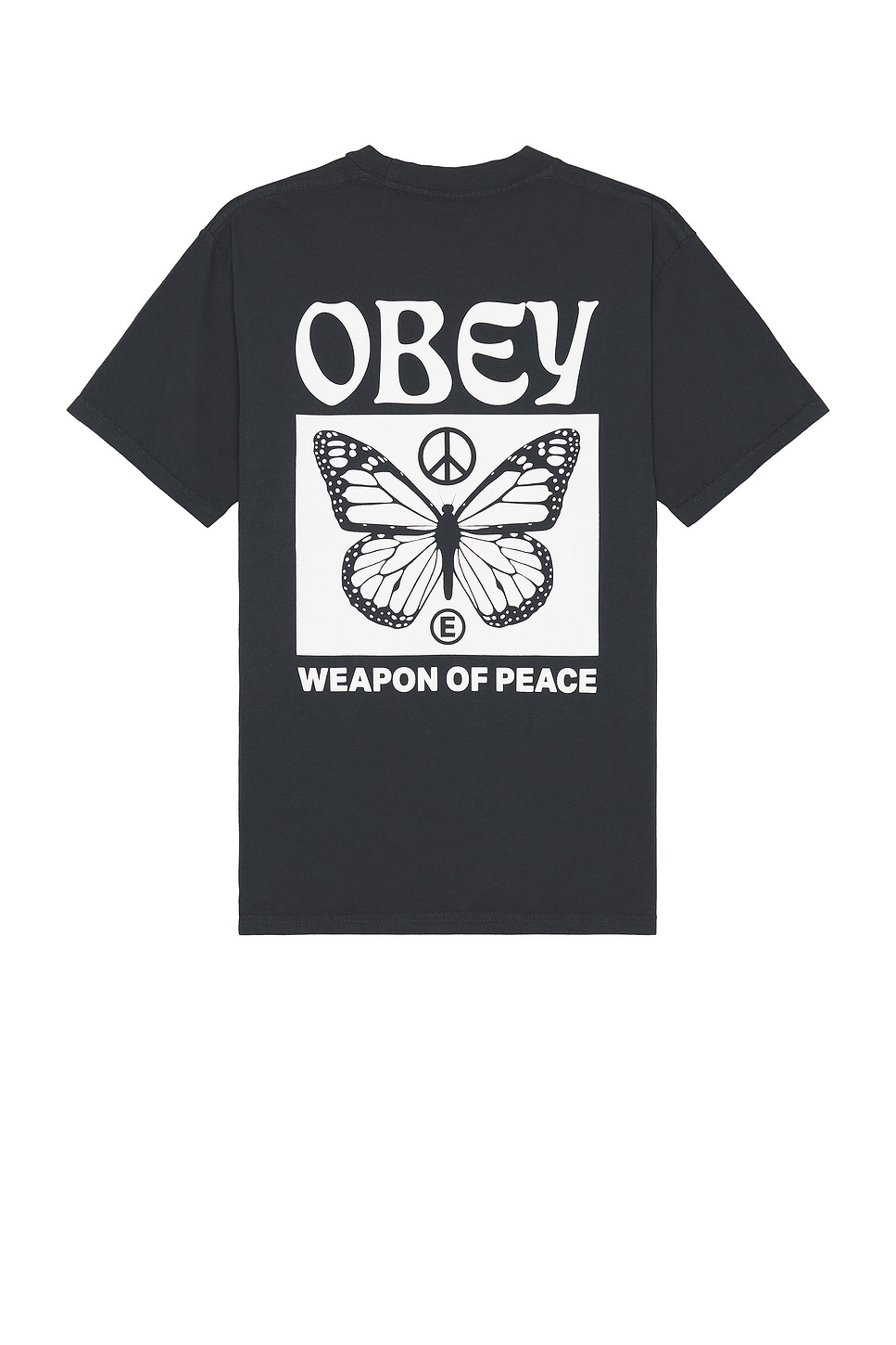 Obey Weapon Of Peace Tee in Pigment Vintage Black | REVOLVE