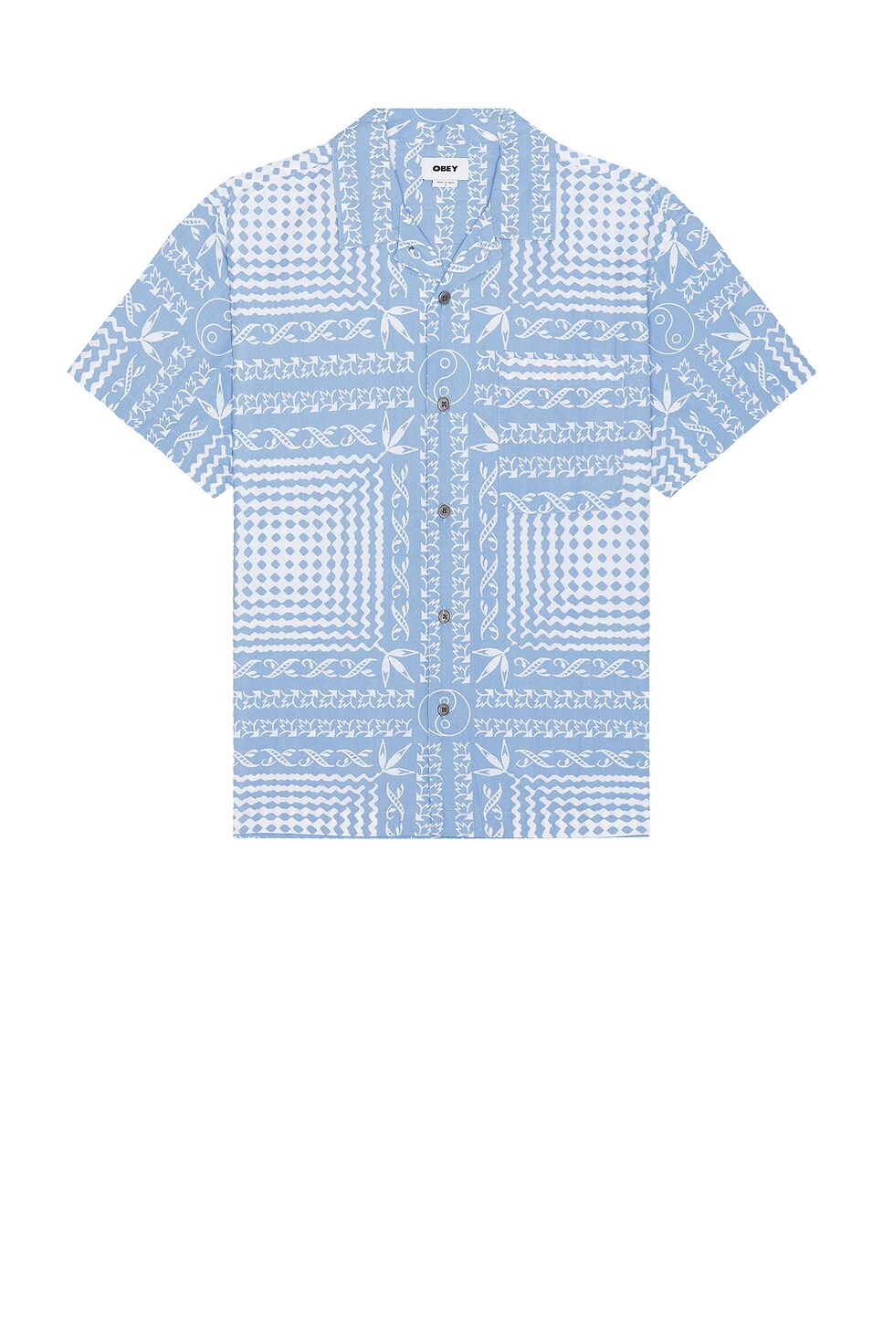 Obey Cortex Woven Shirt in Hydrangea Multi | REVOLVE