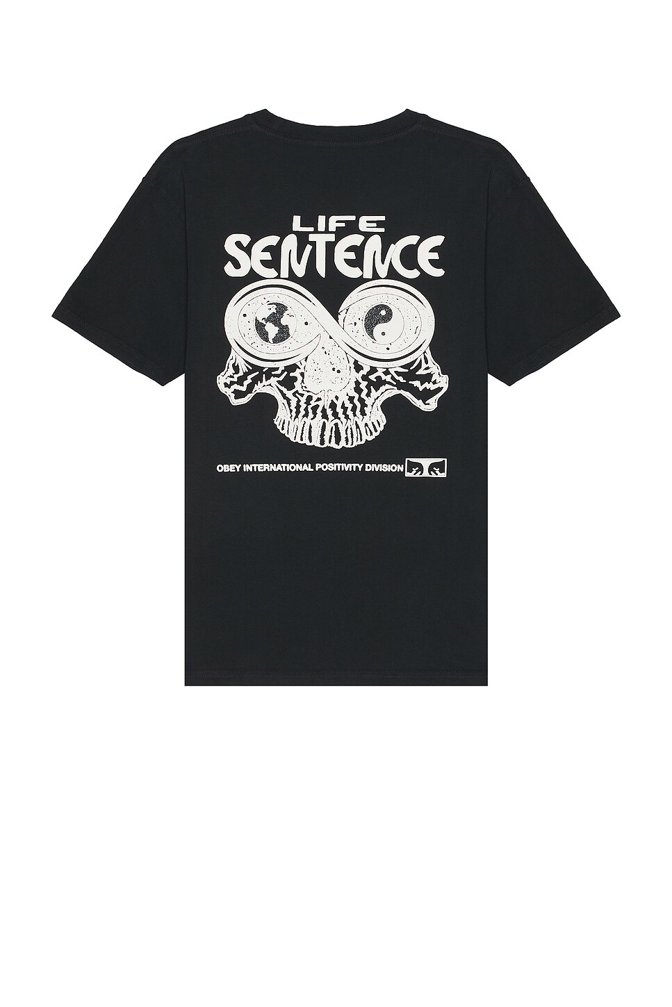 Obey Life Sentence Tee in Pigment Vintage Black | REVOLVE