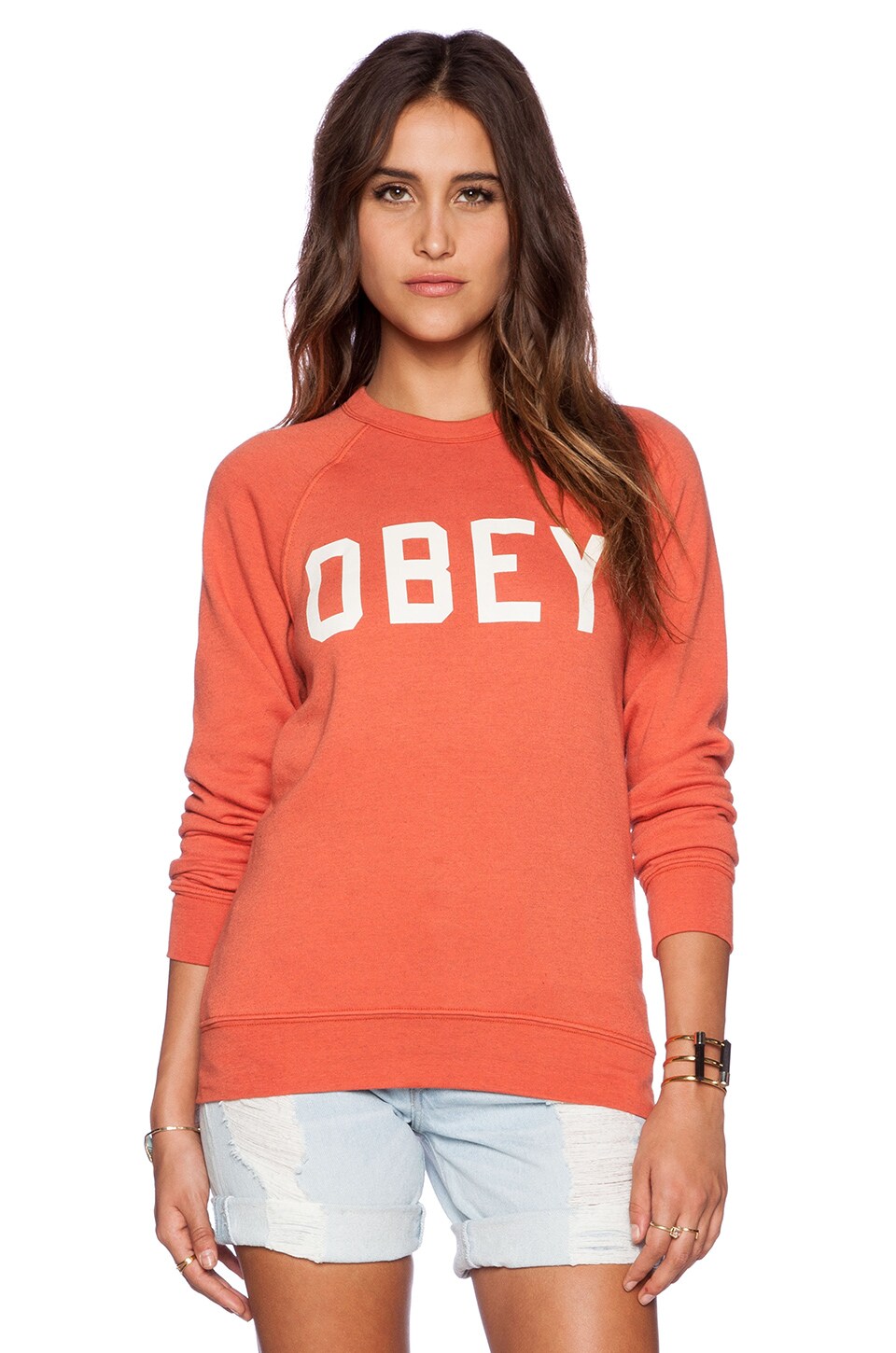 Obey Collegiate Obey 2 Crew in Ginger | REVOLVE