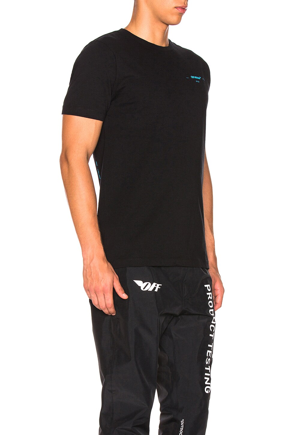 OFF-WHITE Gradient Over Tee in Black & Multicolor | REVOLVE