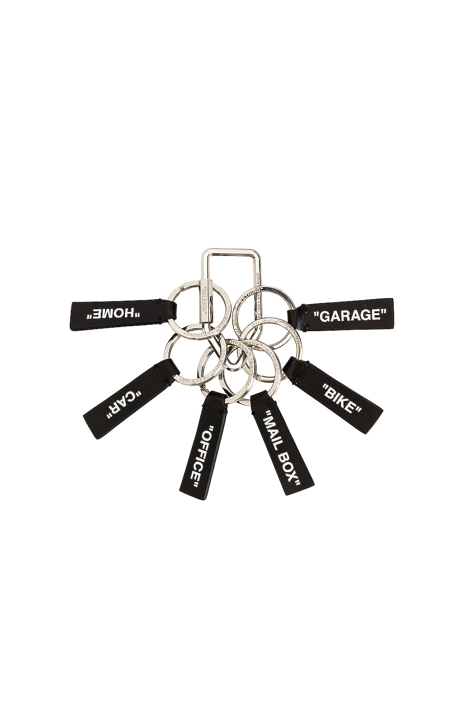 OFF-WHITE Label Keyring in Black | REVOLVE