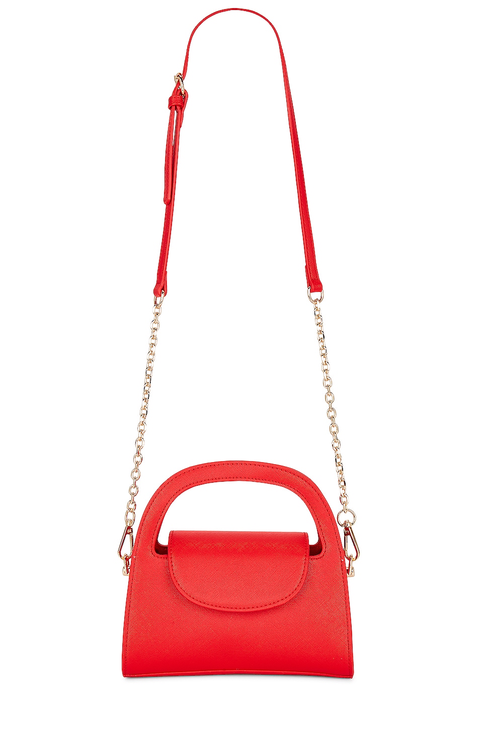 olga berg Ivy Curved Handle Bag in Red | REVOLVE