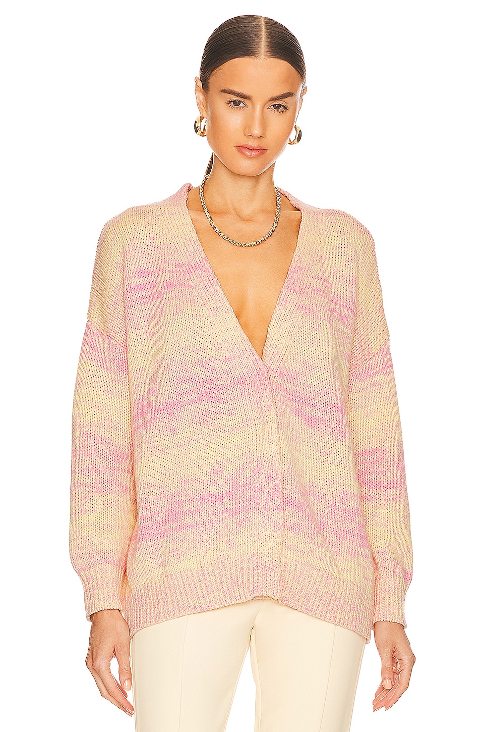 Olivia Rubin Frankie Cardigan in Pink Yellow | REVOLVE