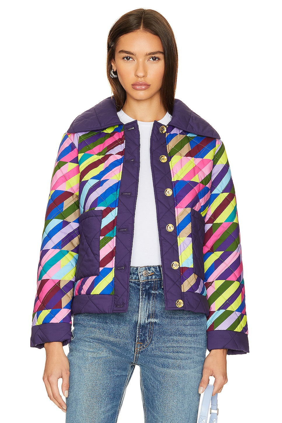 Olivia Rubin Alessia Jacket in Multi Check | REVOLVE
