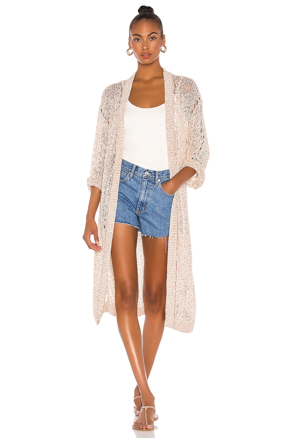 One Grey Day Marta Beach Duster in Terracotta | REVOLVE