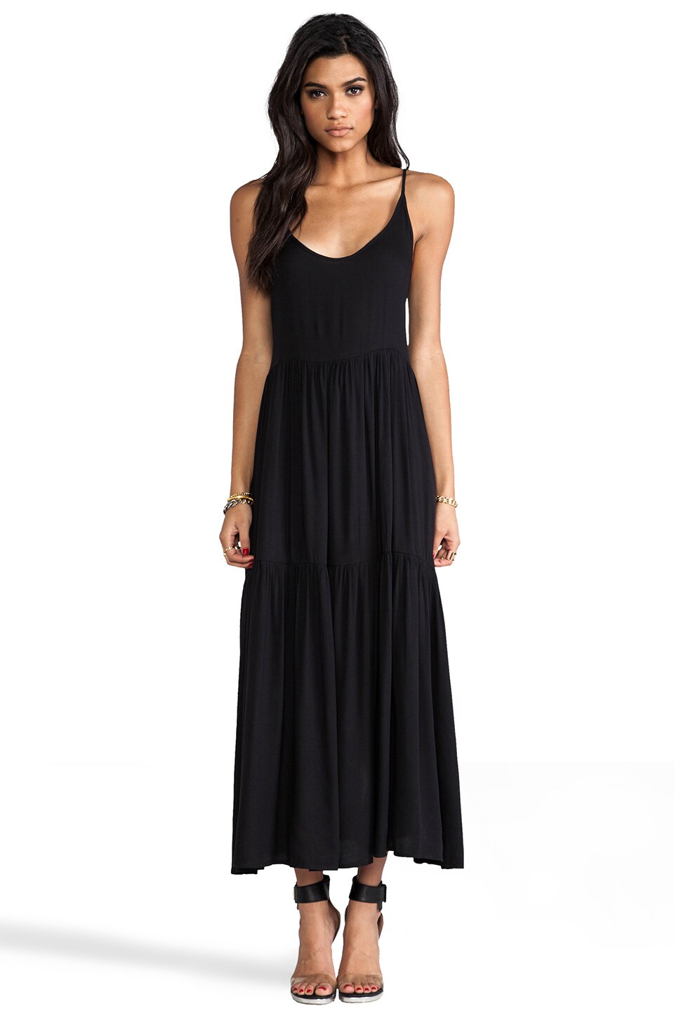 One Teaspoon Minky Maxi Tank Dress in Black | REVOLVE