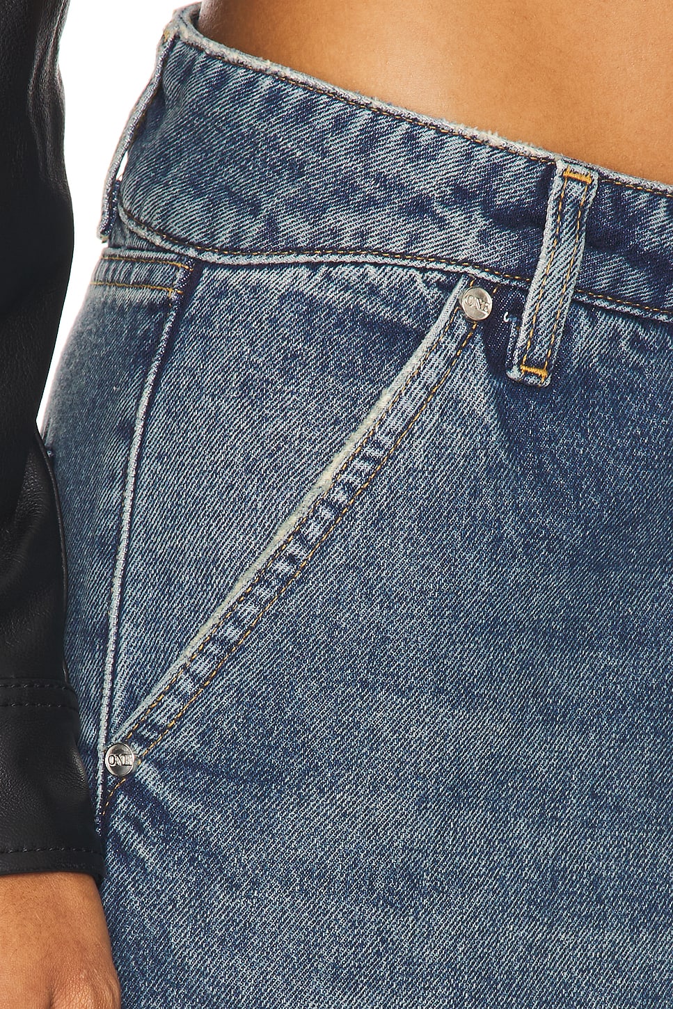 One Teaspoon Western Wonders Mid Waist Jeans in Blue Thunder | REVOLVE
