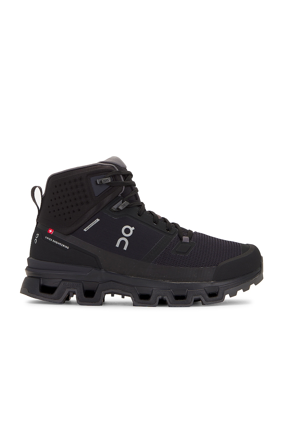 On Cloudrock 2 Waterproof in Black & Eclipse | REVOLVE