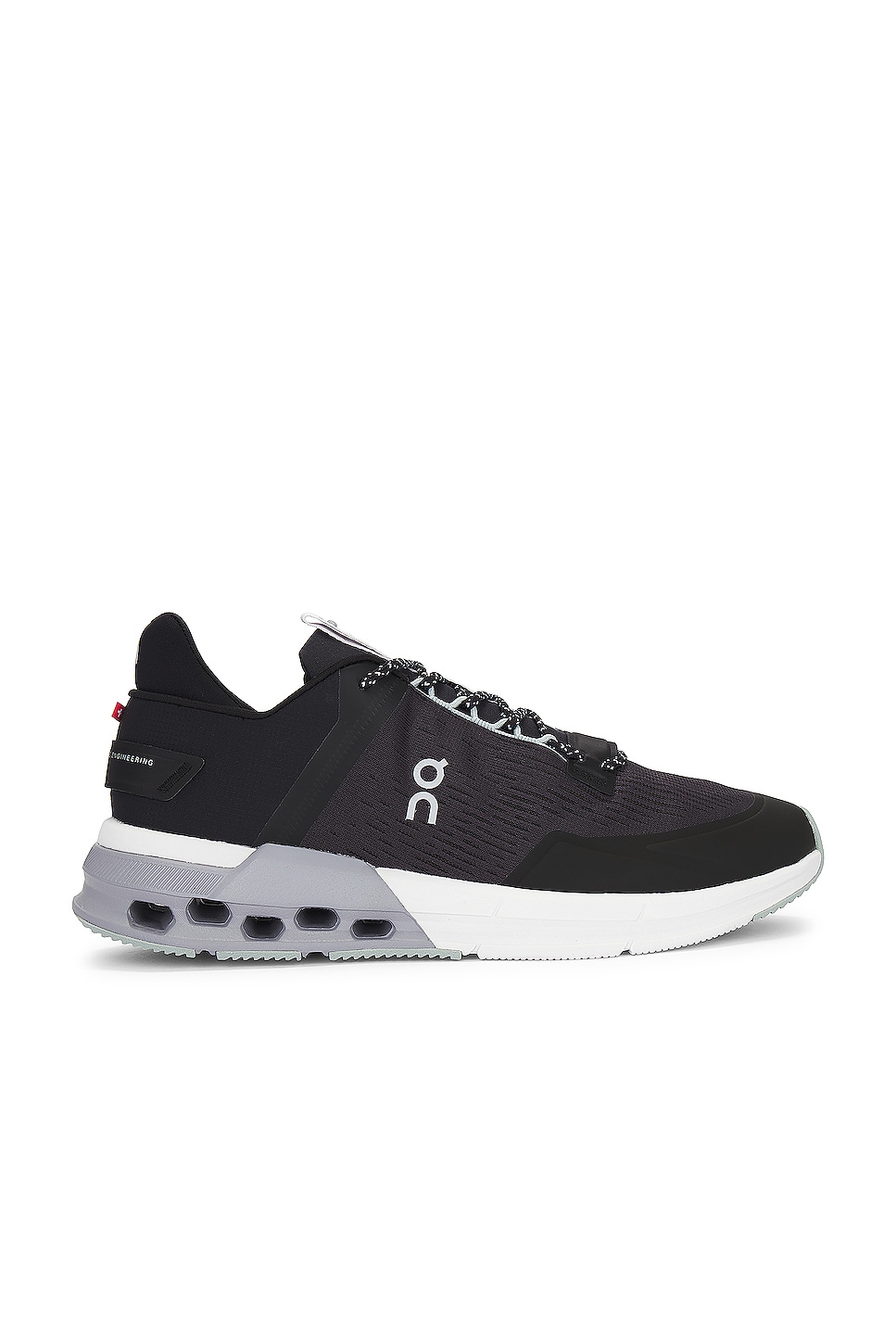 On Cloudnova Flux Sneaker in Black & Mineral | REVOLVE
