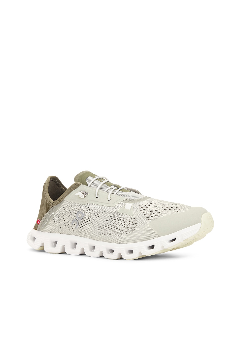 On Cloud 5 Coast Sneaker in Chalk & Olive | REVOLVE