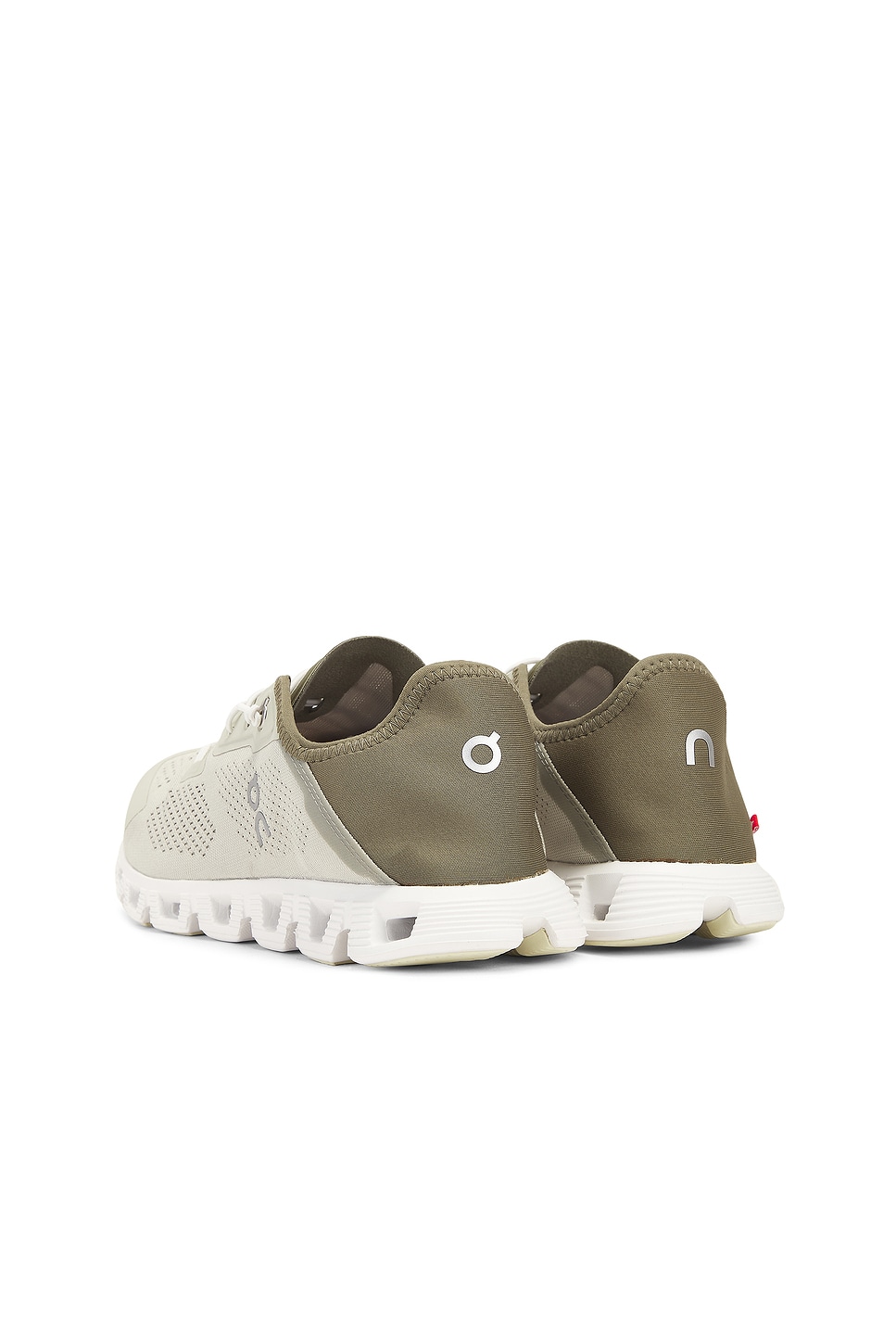 On Cloud 5 Coast Sneaker in Chalk & Olive | REVOLVE