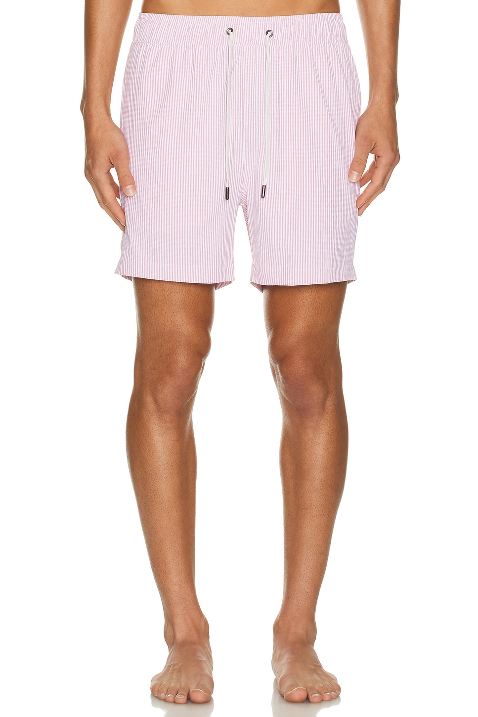 onia Charles 5" Swim Trunk in Rosette & White | REVOLVE