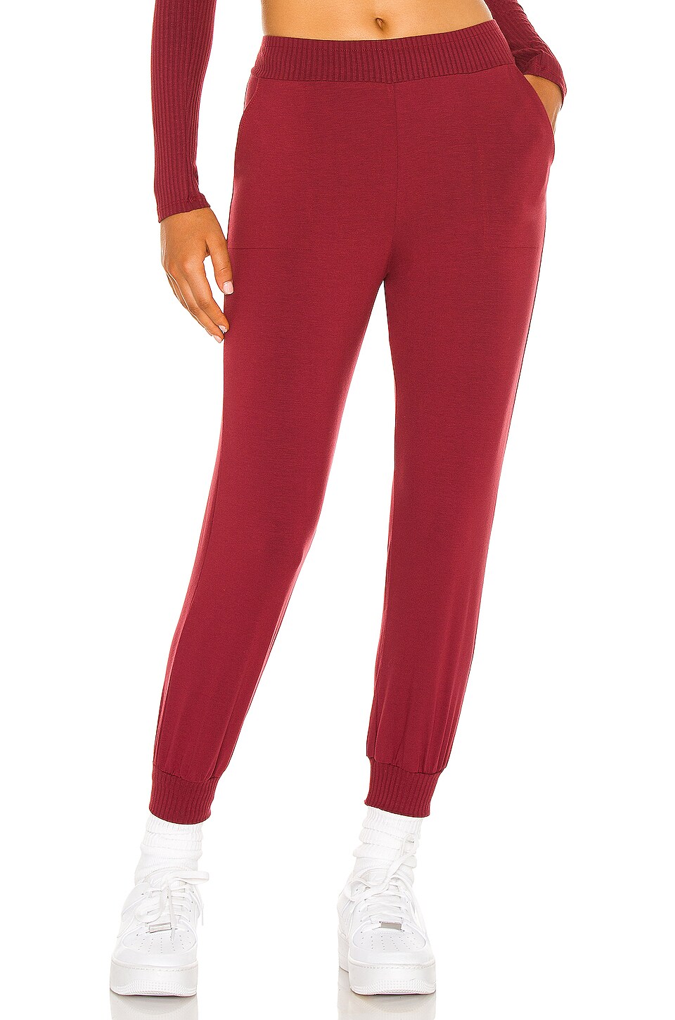 Only Hearts Jogger in Black Cherry | REVOLVE