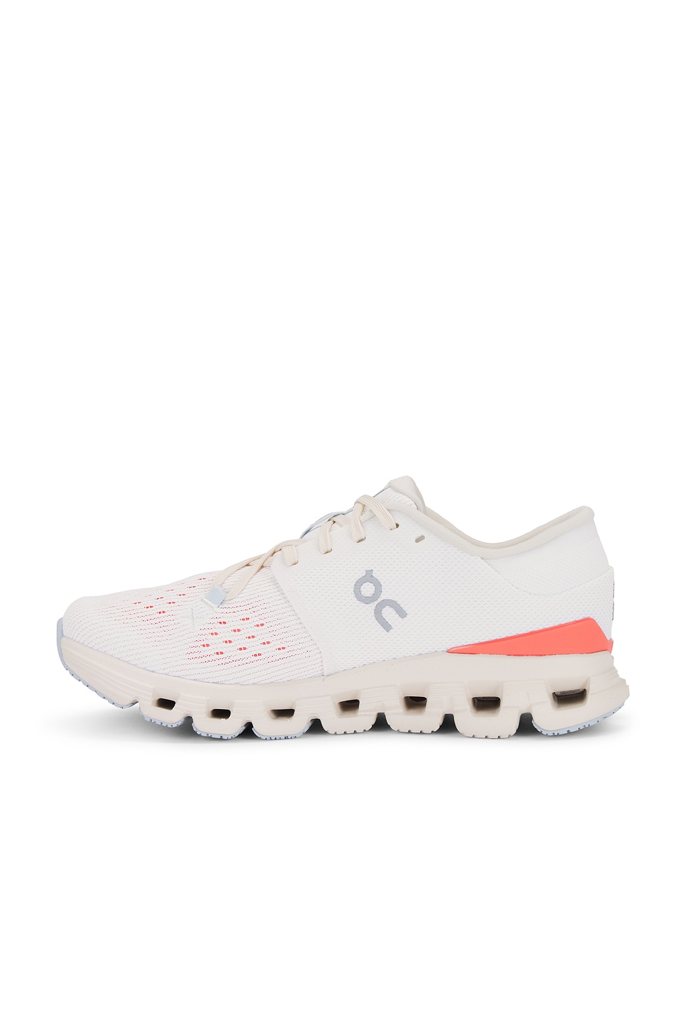 On Cloud X 4 Sneaker in Ivory & Salmon | REVOLVE