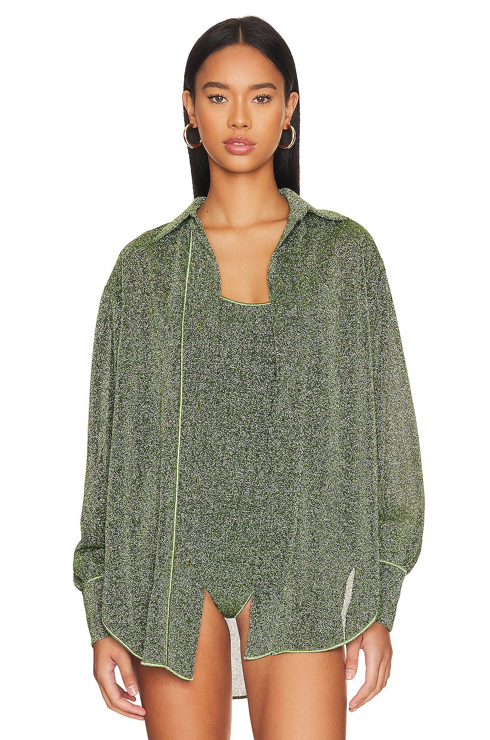 Oseree Lumiere Shirt in Green | REVOLVE