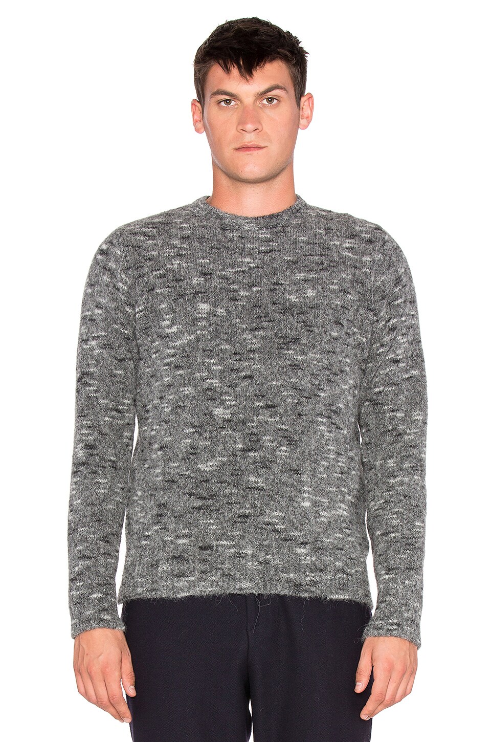 Our Legacy Regular Roundneck Sweater in Spotted Grey | REVOLVE