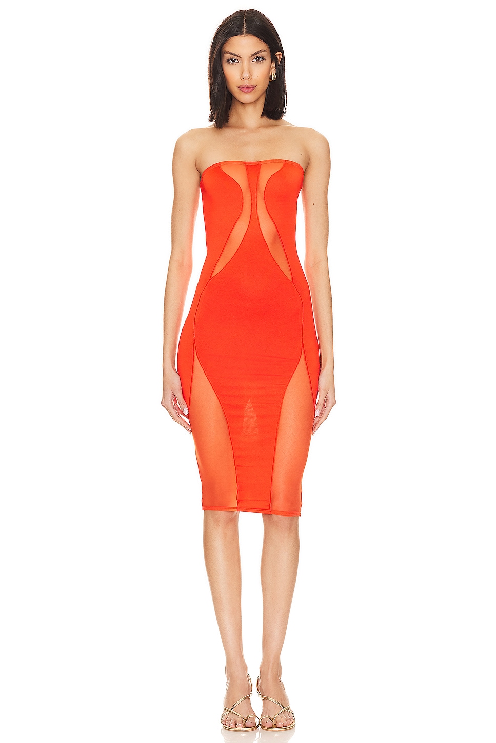 OW Collection Swirl Tube Dress in Ow Red | REVOLVE