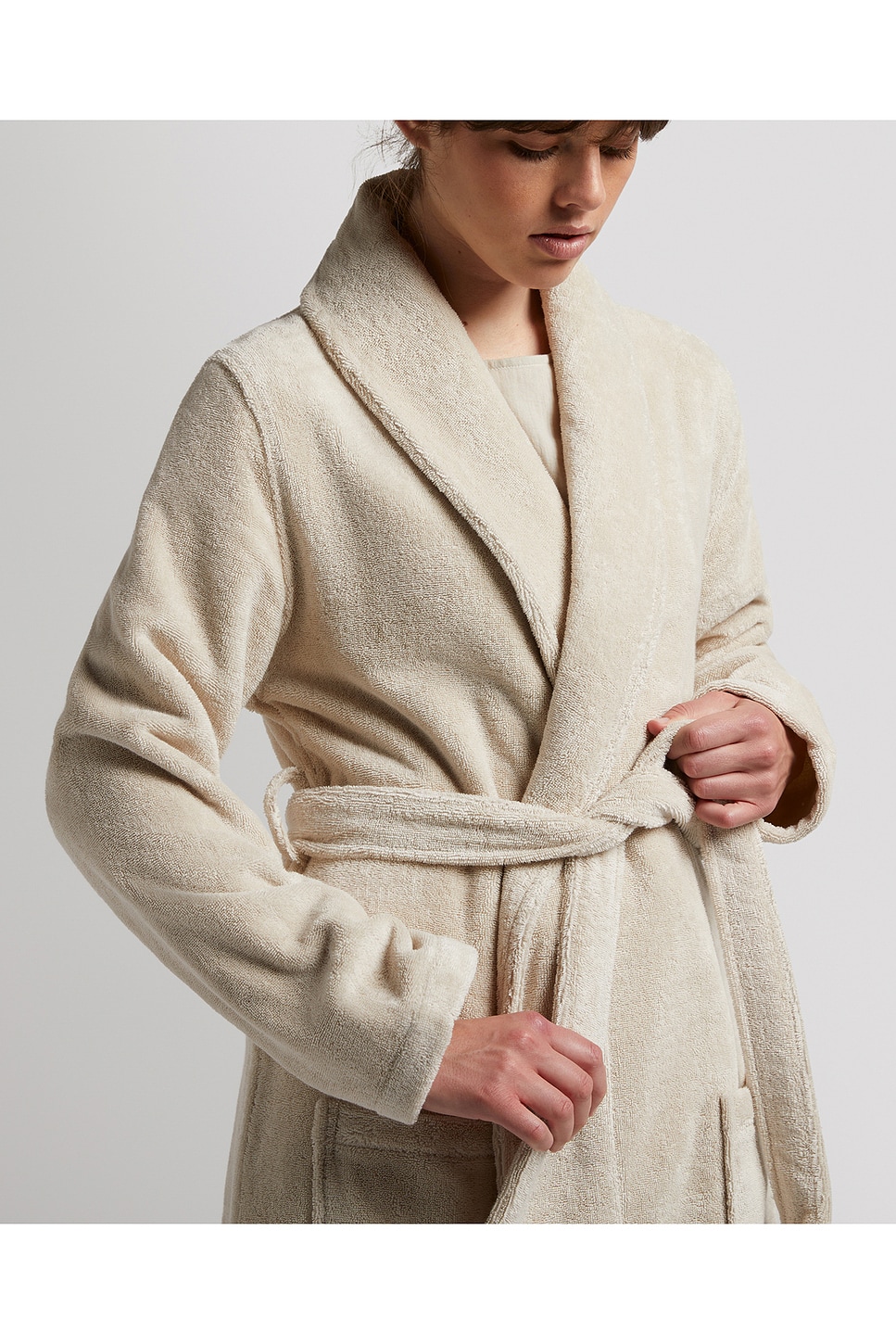 Parachute Classic Turkish Cotton Robe in Bone | REVOLVE