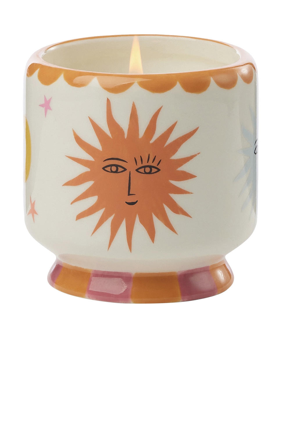 Paddywax A Dopo Hand Painted Sun Ceramic Candle in Orange Blossom | REVOLVE