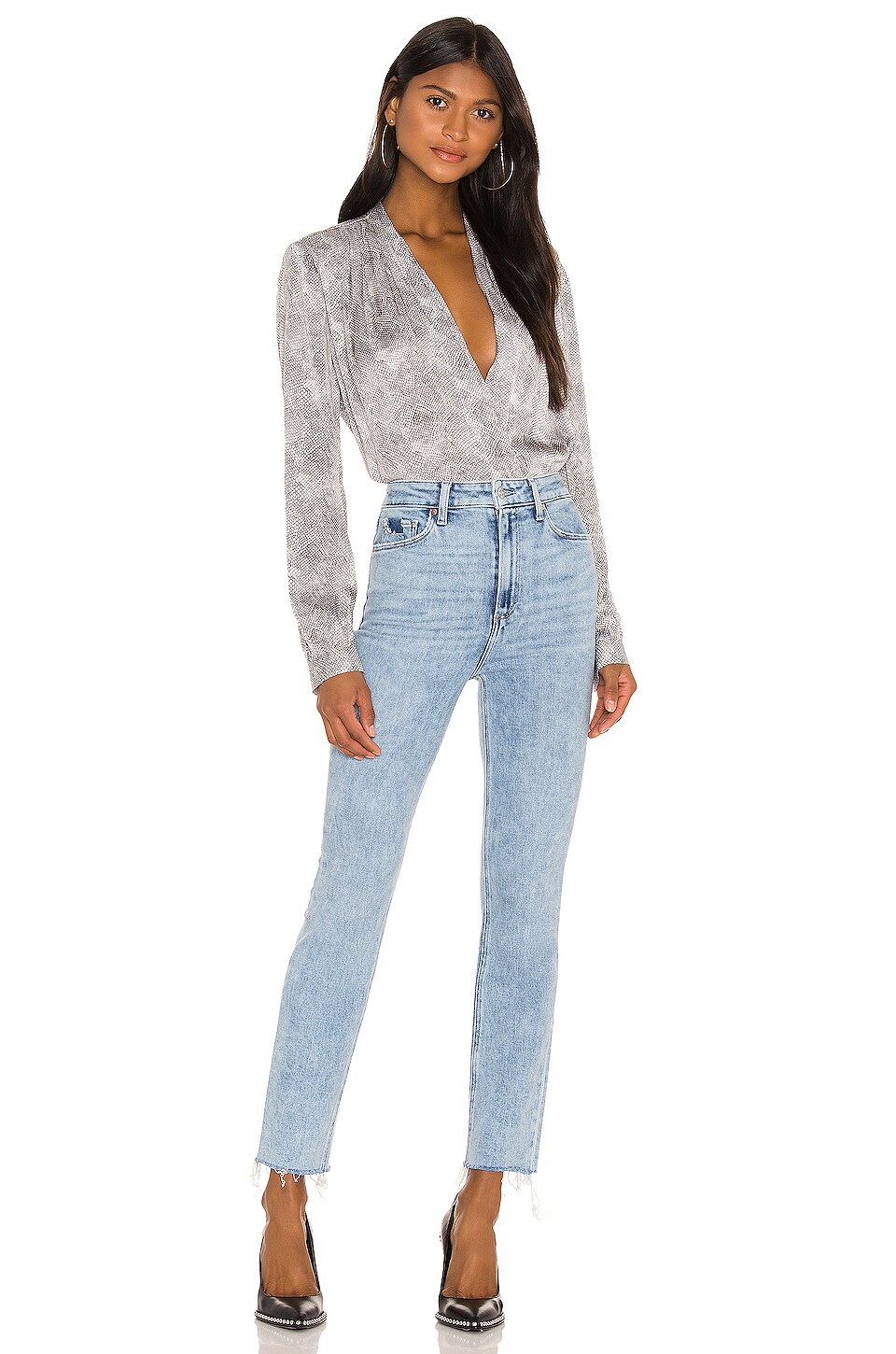 PAIGE Ultra High Rise Cindy Slim Straight in Mariska | REVOLVE