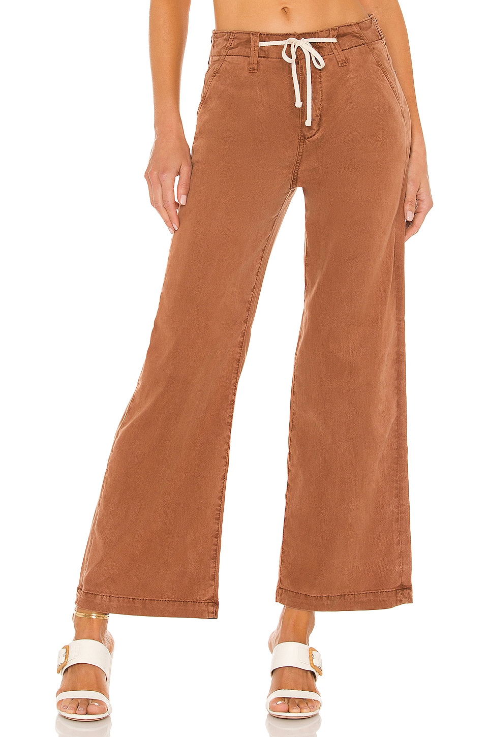 PAIGE Carly Wide Leg Jean in Vintage Mocha Bisque | REVOLVE