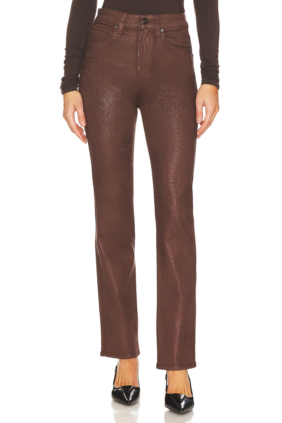 PAIGE Stella in Bronze Shimmer | REVOLVE