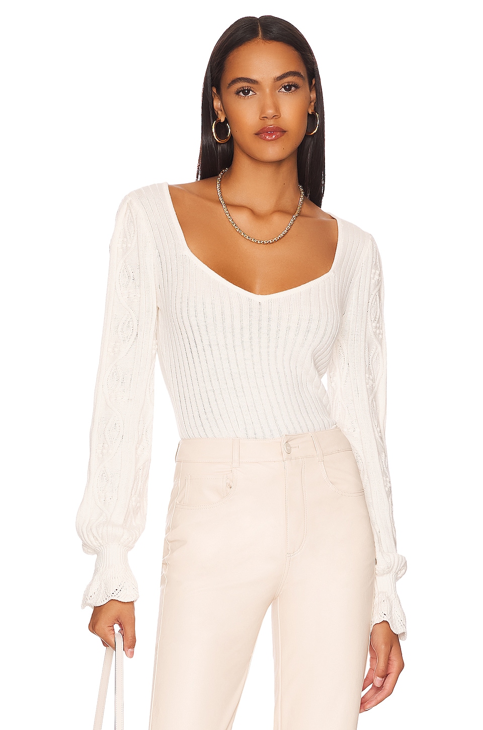 PAIGE Europa Sweater in Ivory | REVOLVE