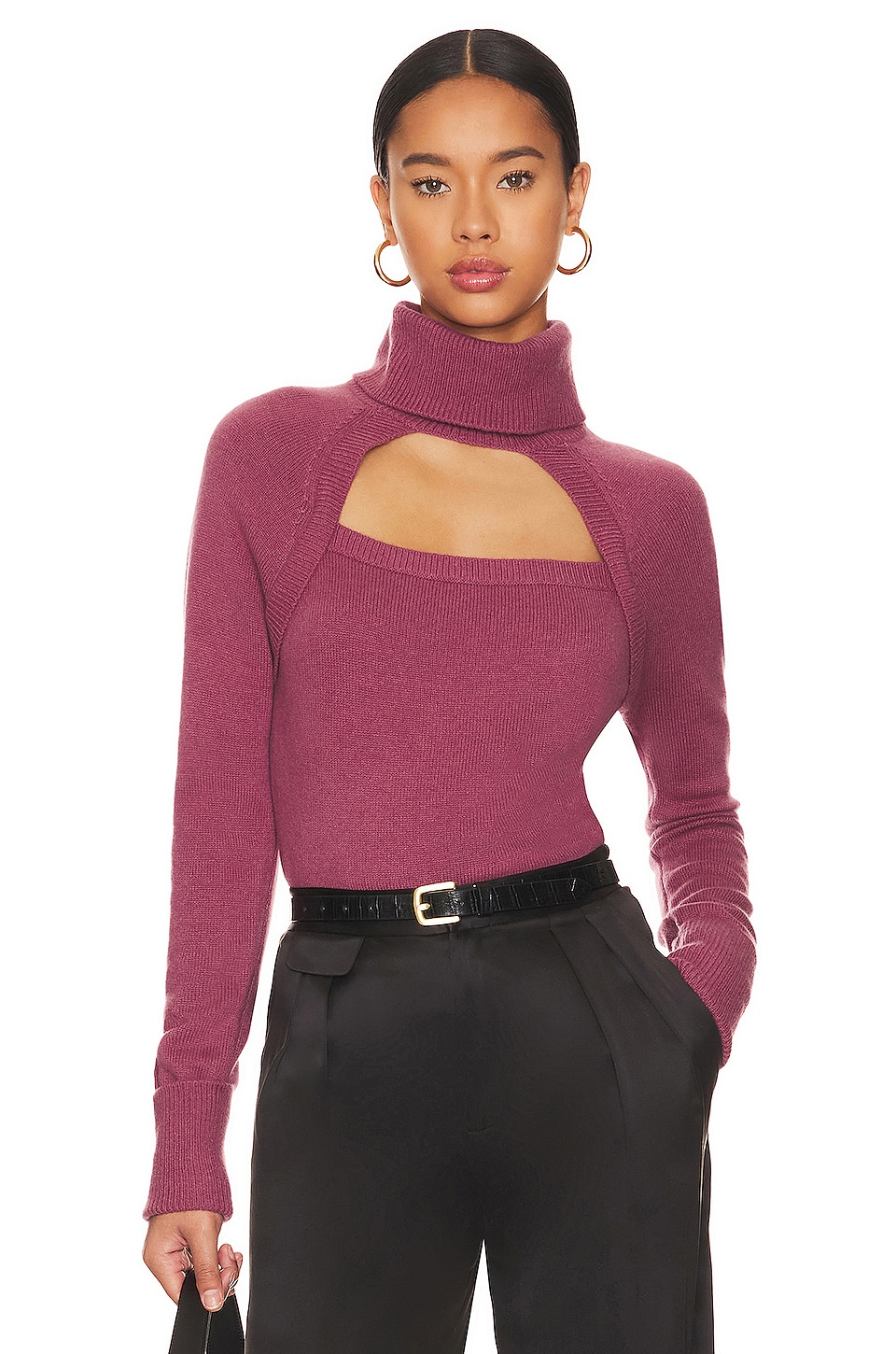 PAIGE Cherise Sweater in Raspberry Mousse | REVOLVE